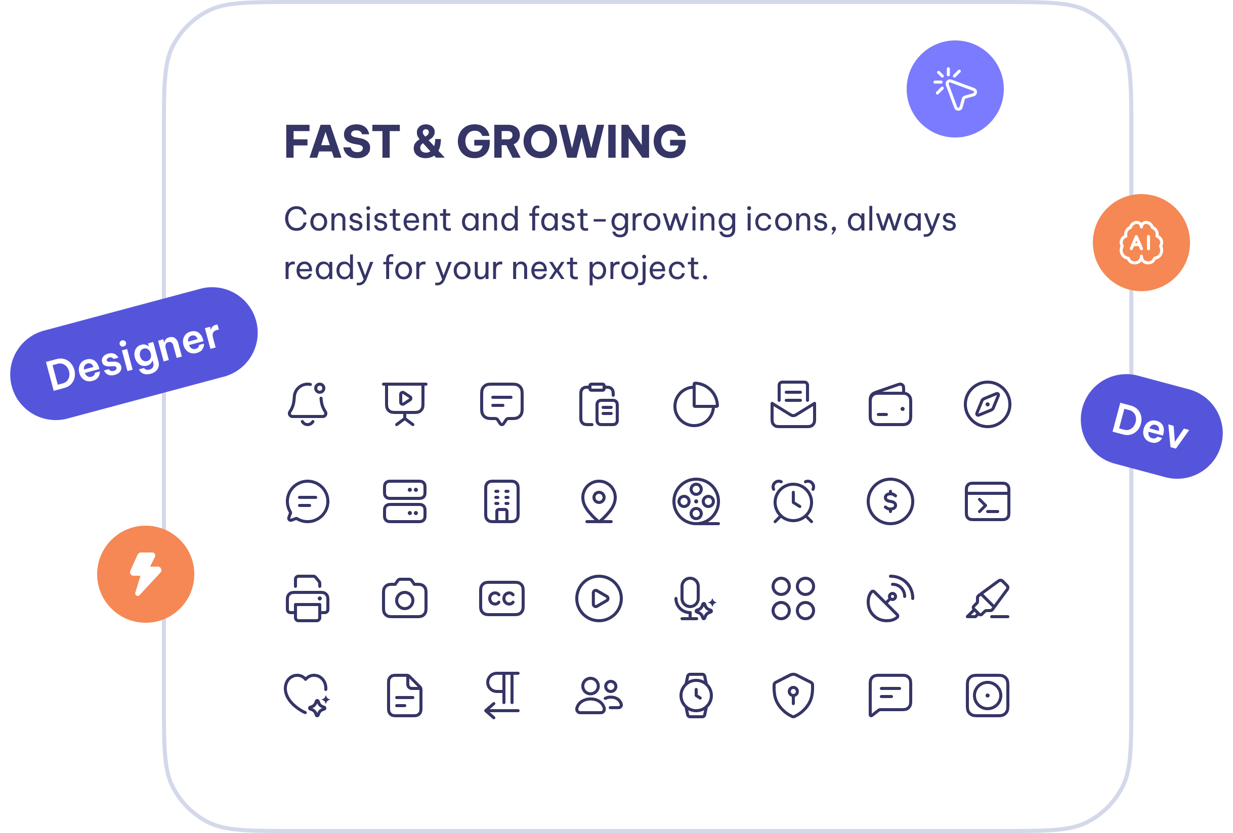 Zappicon - Clean & Consistent Icons for Seamless UI